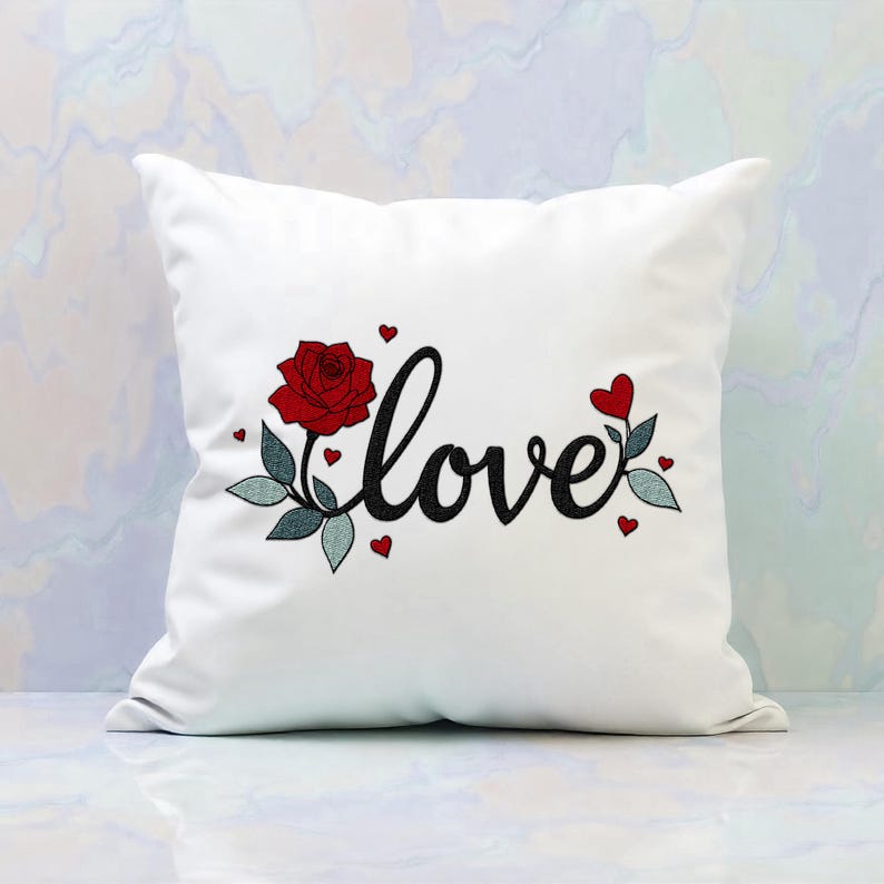 PDF Stickvorlage - Handstickerei Designvorlage in 6 Größen - Florales ...