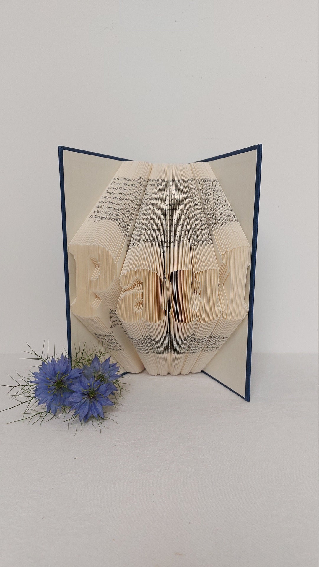 Personalized Name Folded Book Birthday Gift Name Day - Etsy