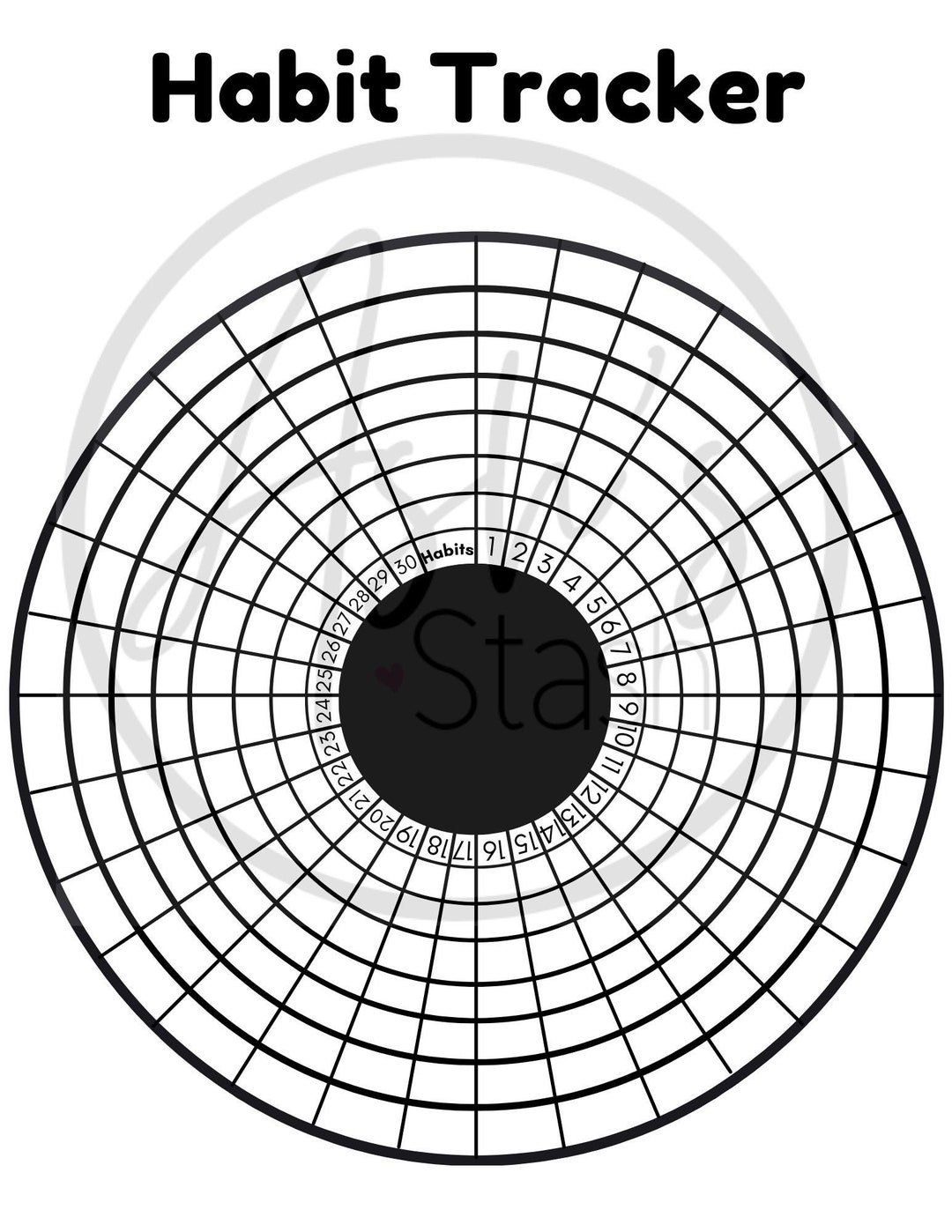 Daily Habit Tracker for Productivity | Monthly and Daily Motivation ...