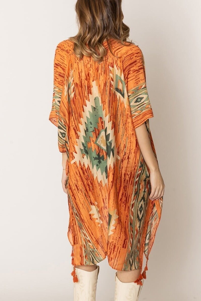 Boho Kimono Duster Gift for Her Womens Bohemian Kimono Cardigan - Etsy