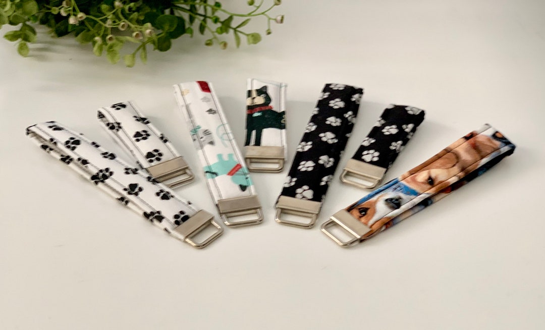 Animal Themed Fabric Key Fobs Fabric Keychain Mini Key Fob - Etsy