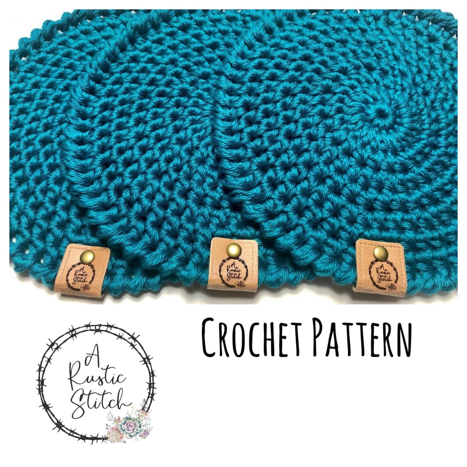 Crochet Round Trivet Pattern Only Three Sizes / Crochet Hot - Etsy