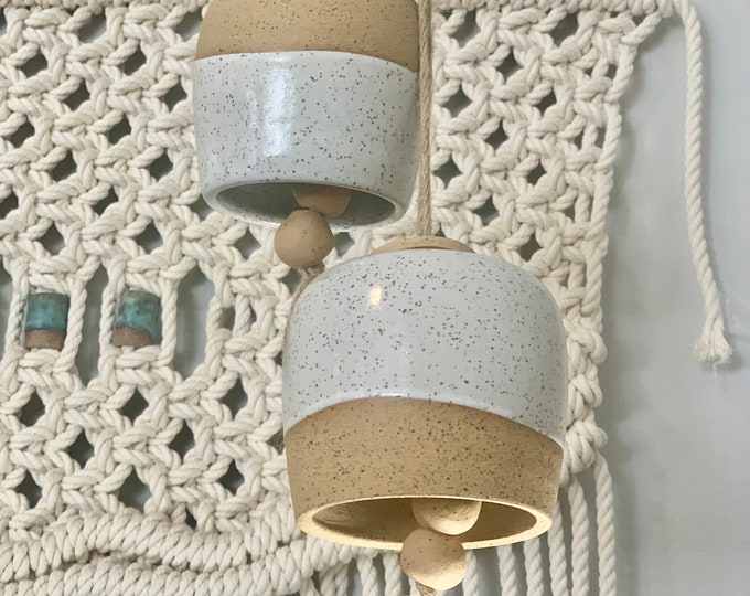 Handmade Ceramic Bell Chimes White Ceramic Bells Ceramic - Etsy