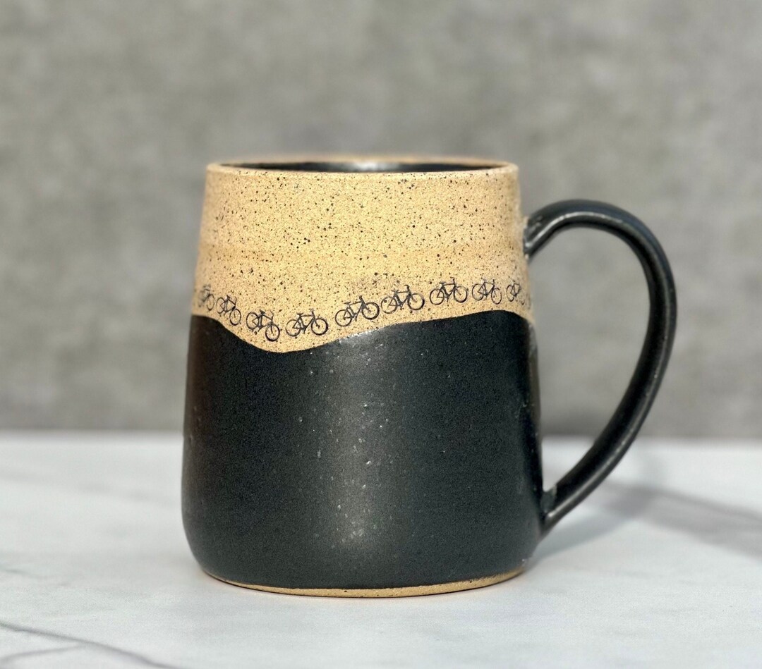 Bike Mug, Bicycle Handmade Mug, Bicycle Ceramic Coffee Mug, Bike Mug ...