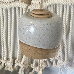 Handmade Ceramic Bell Chimes: White Ceramic Bells, White Wall Hangings ...