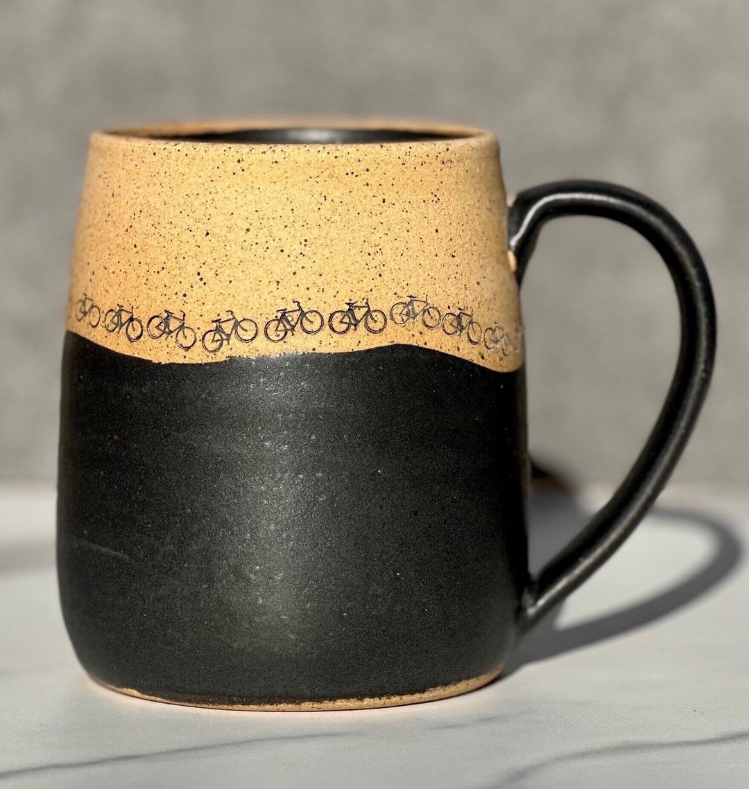 Bike Mug, Bicycle Handmade Mug, Bicycle Ceramic Coffee Mug, Bike Mug ...