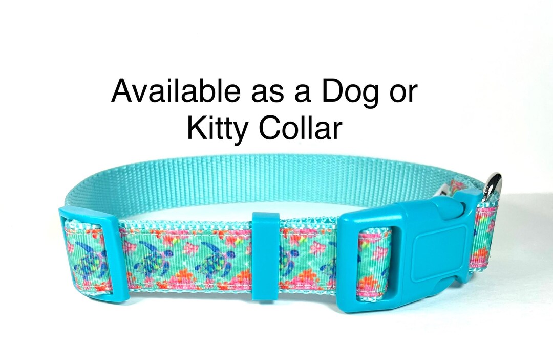 Sea Turtles in Pastels Collar - Etsy