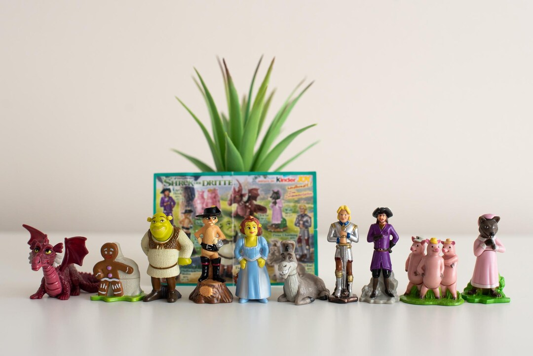 Vintage Shrek Kinder Surprise Figures Early 2000's: Collectable Toys ...