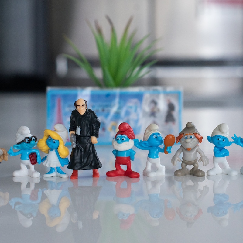 Smurf Cake Figures - Etsy UK