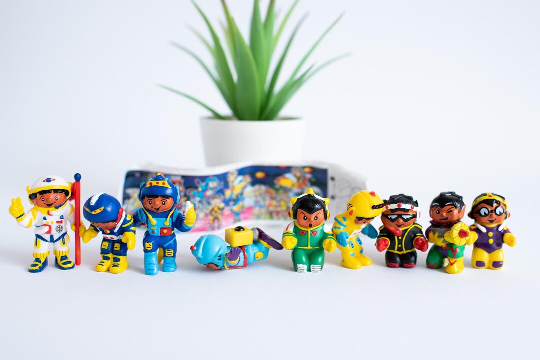 1995 Vintage Haribo Space Figurine Set + Original Paper Kinder Joy - Etsy