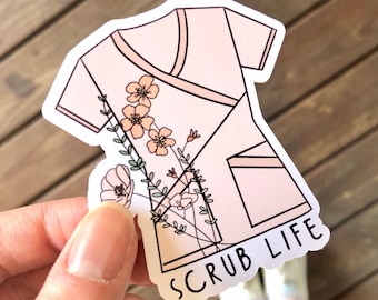 Scrub Life Healthcare/nursing Sticker - Etsy