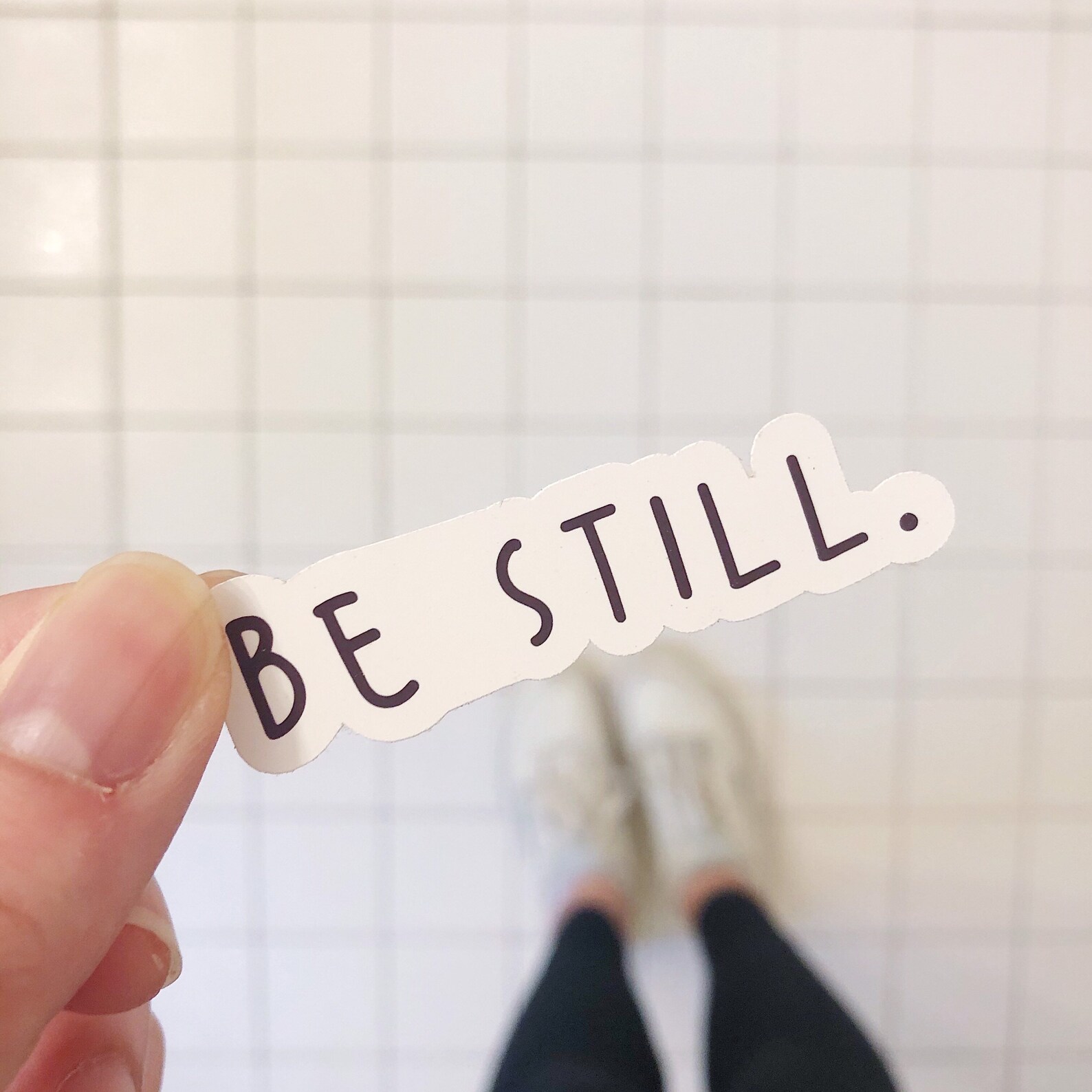 Be Still Font Sticker Faith Christian God Bible Bible - Etsy