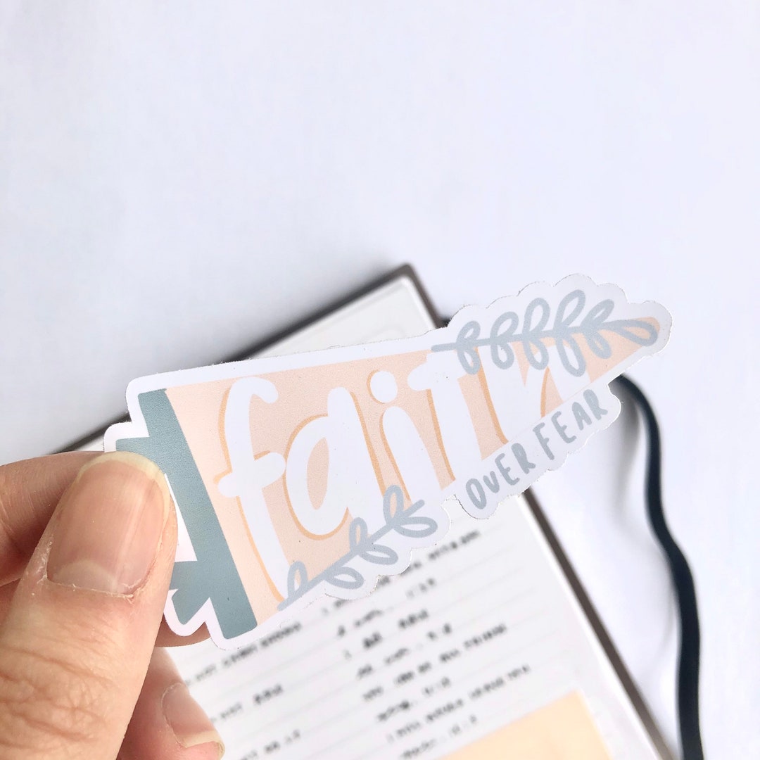 Faith Over Fear Psalms 118:6 Banner Palm Springs Sticker - Faith ...