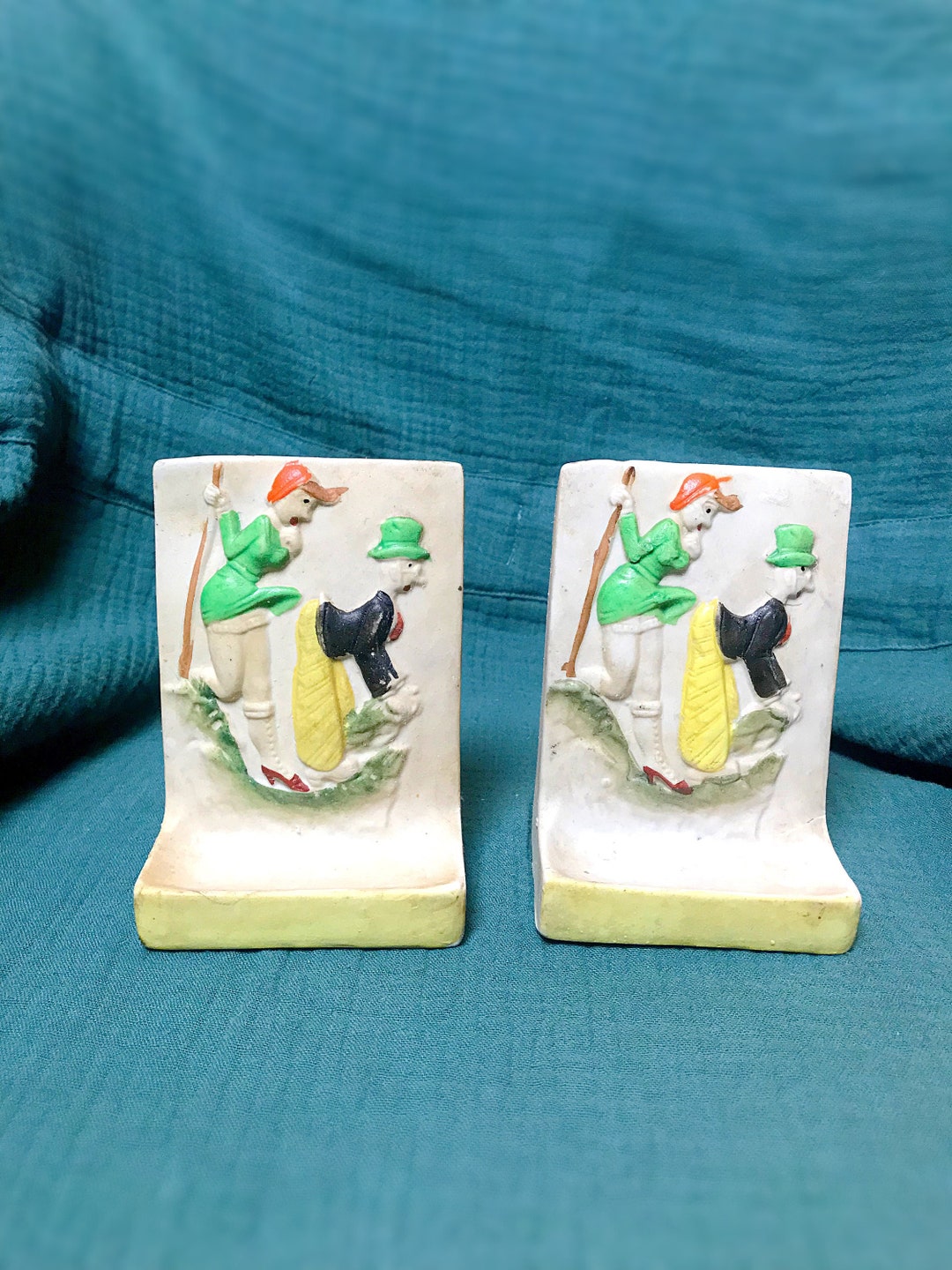 Vintage 1950s Ceramic Cheesecake Pinup gasp Man Bends Over Cookbook ...