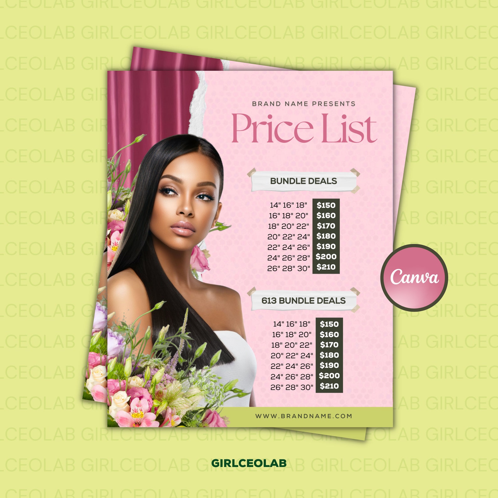 DIY Spring Sale Hair Flyer, DIY Mothers Day Sale Flyer, Hair Content ...