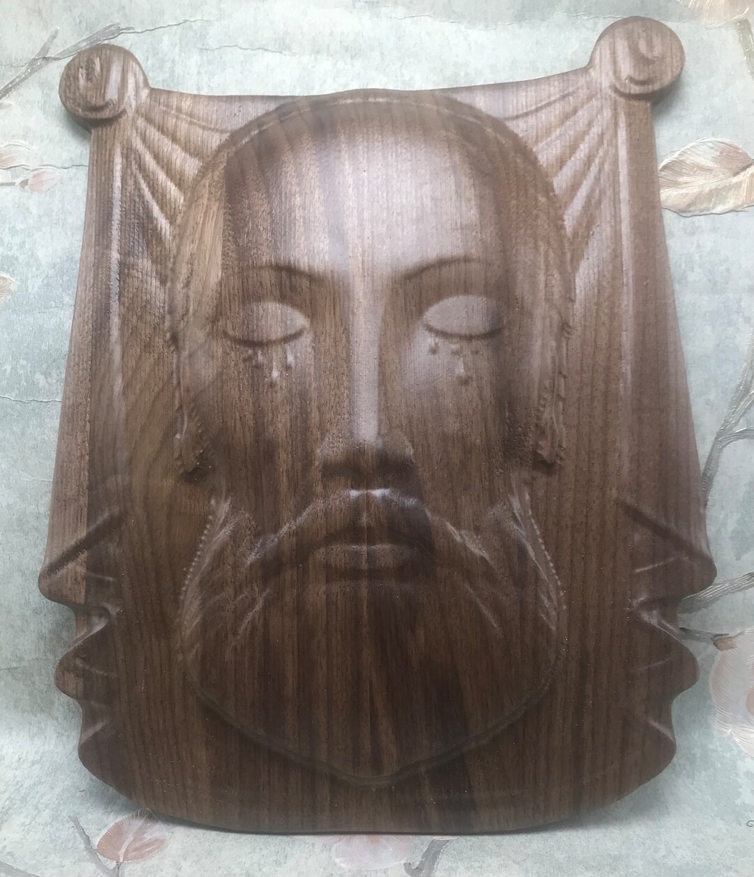 10 Holy Face, Face of Jesus Wood Carving. Black Walnut Wood - Etsy