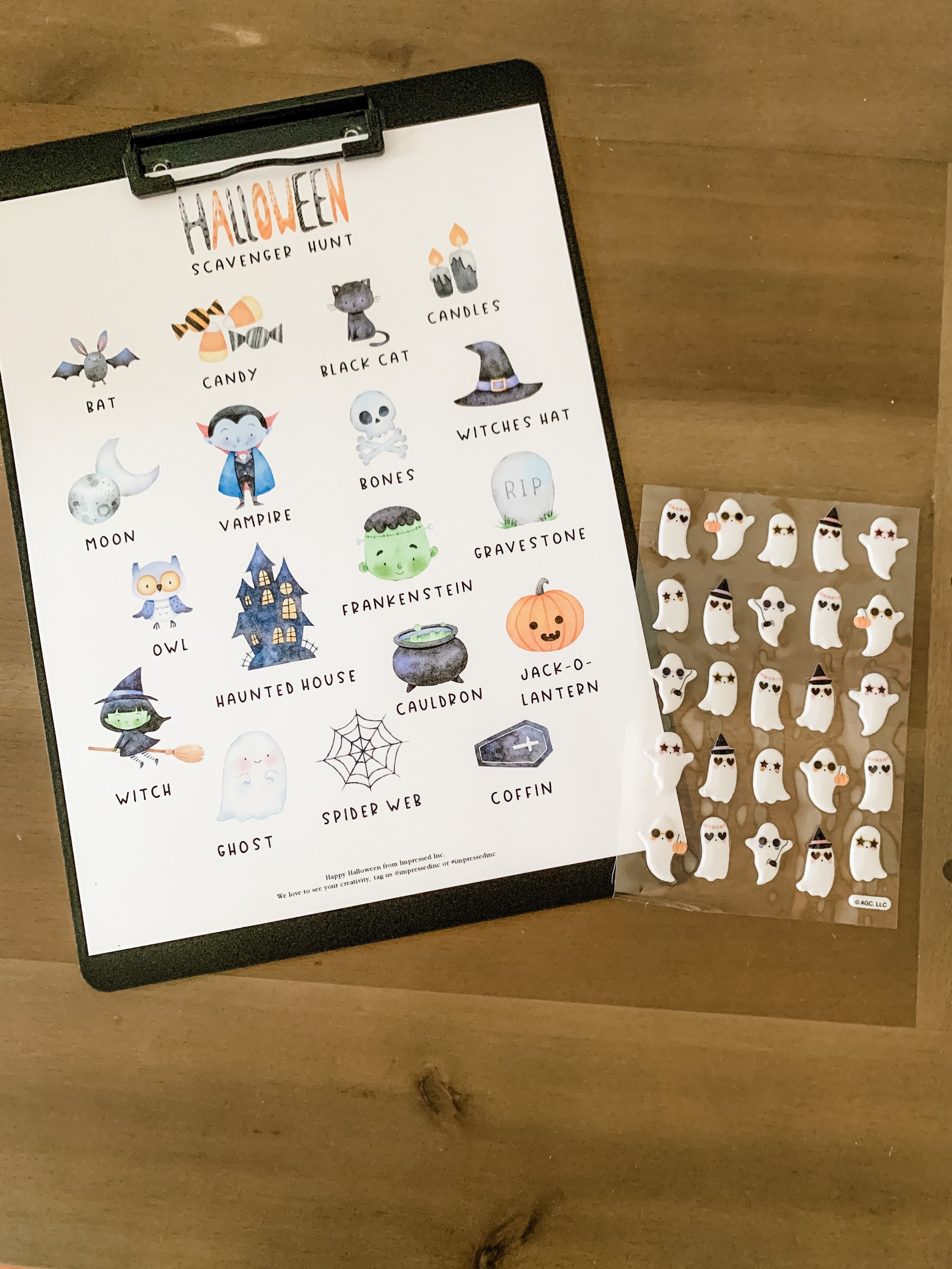 Halloween Scavenger Hunt, Digital Download Toddler Game or Classroom ...