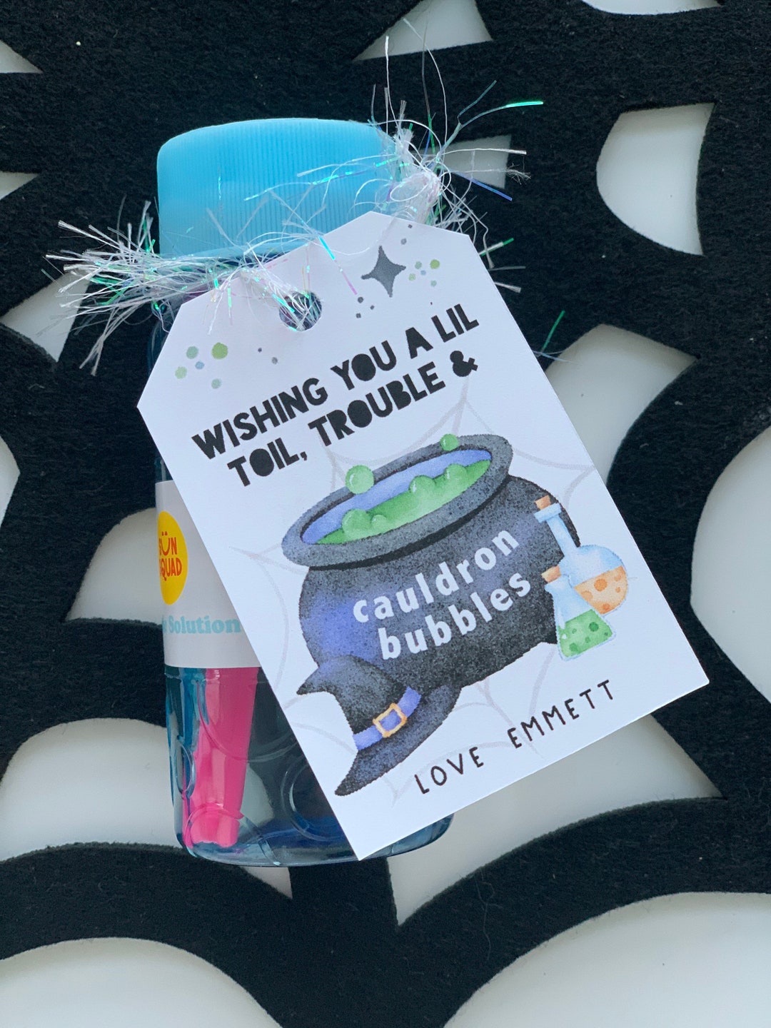 Instant Cauldron Bubbles Halloween Printable Cards, Non Edible ...