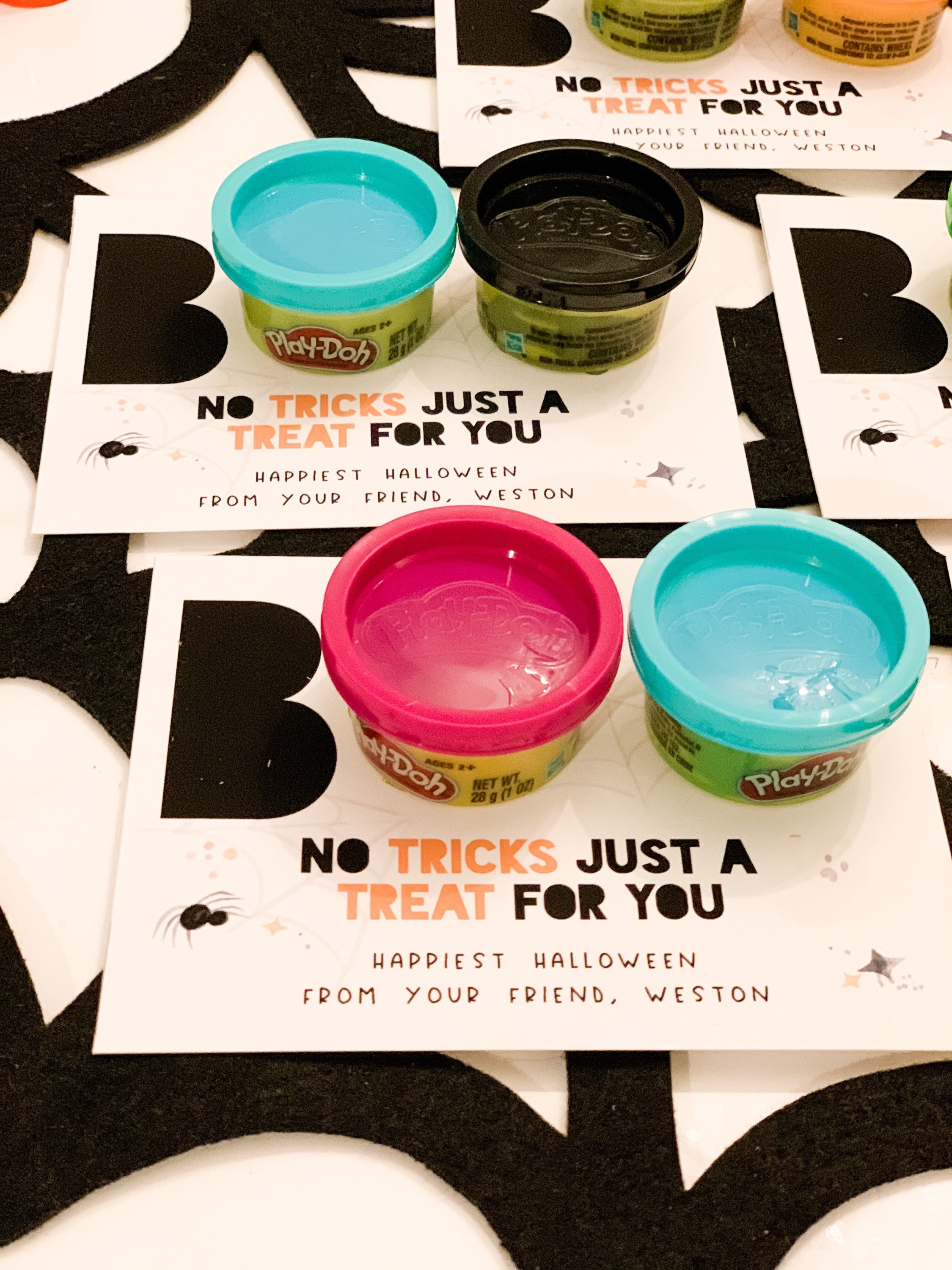 Printable BOO Halloween Playdoh Favor/treat Cards - Etsy