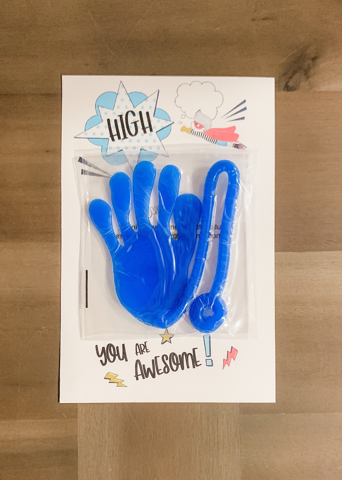 Instant High Five Super Hero Class Printable Valentine Card - Etsy