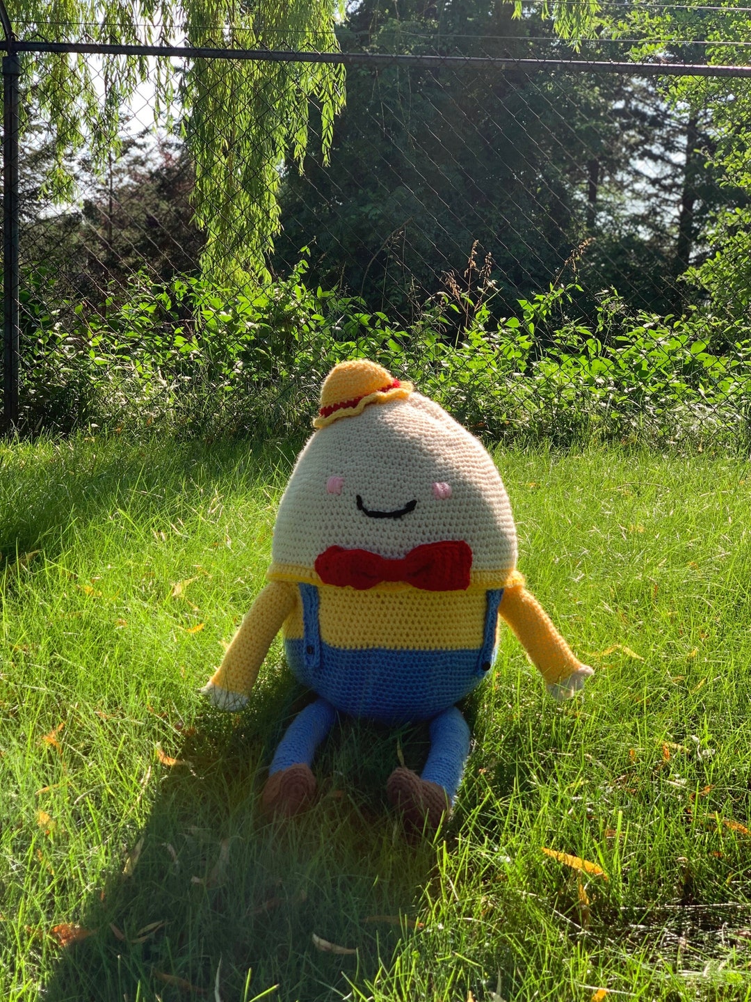 Handmade Humpty Dumpty Plush Toy - Crochet Amigurumi Soft Nursery Rhyme ...