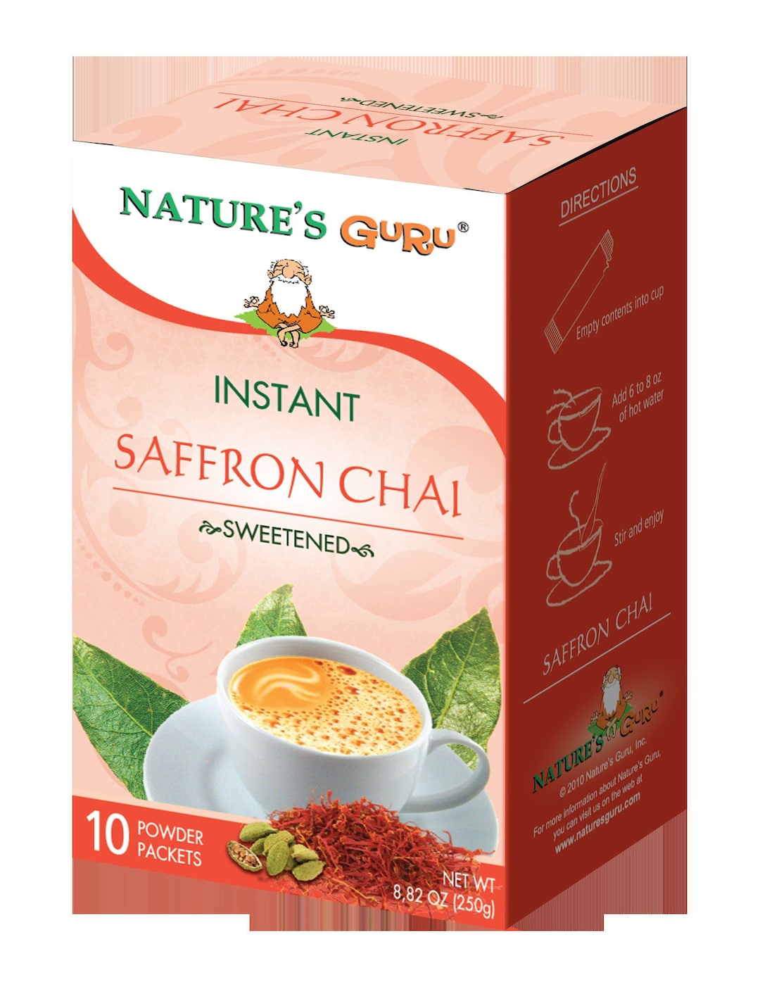 Saffron Chai Latte I Instant Tea Mix I Nature's Guru - Etsy