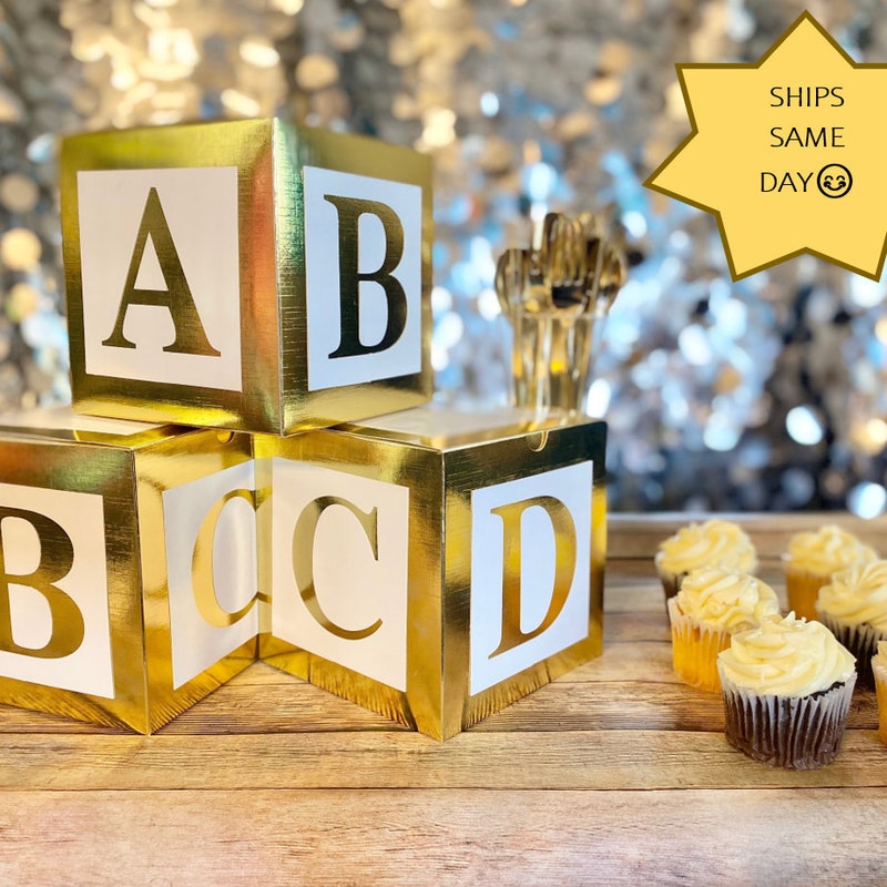 Gold Baby Shower - Etsy