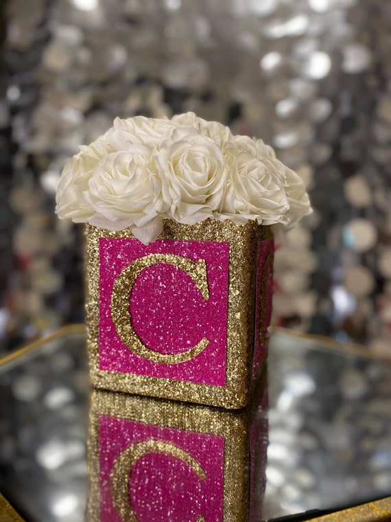 Hot Pink Centerpiece Decoration or Gift for Sweet 16 - Etsy