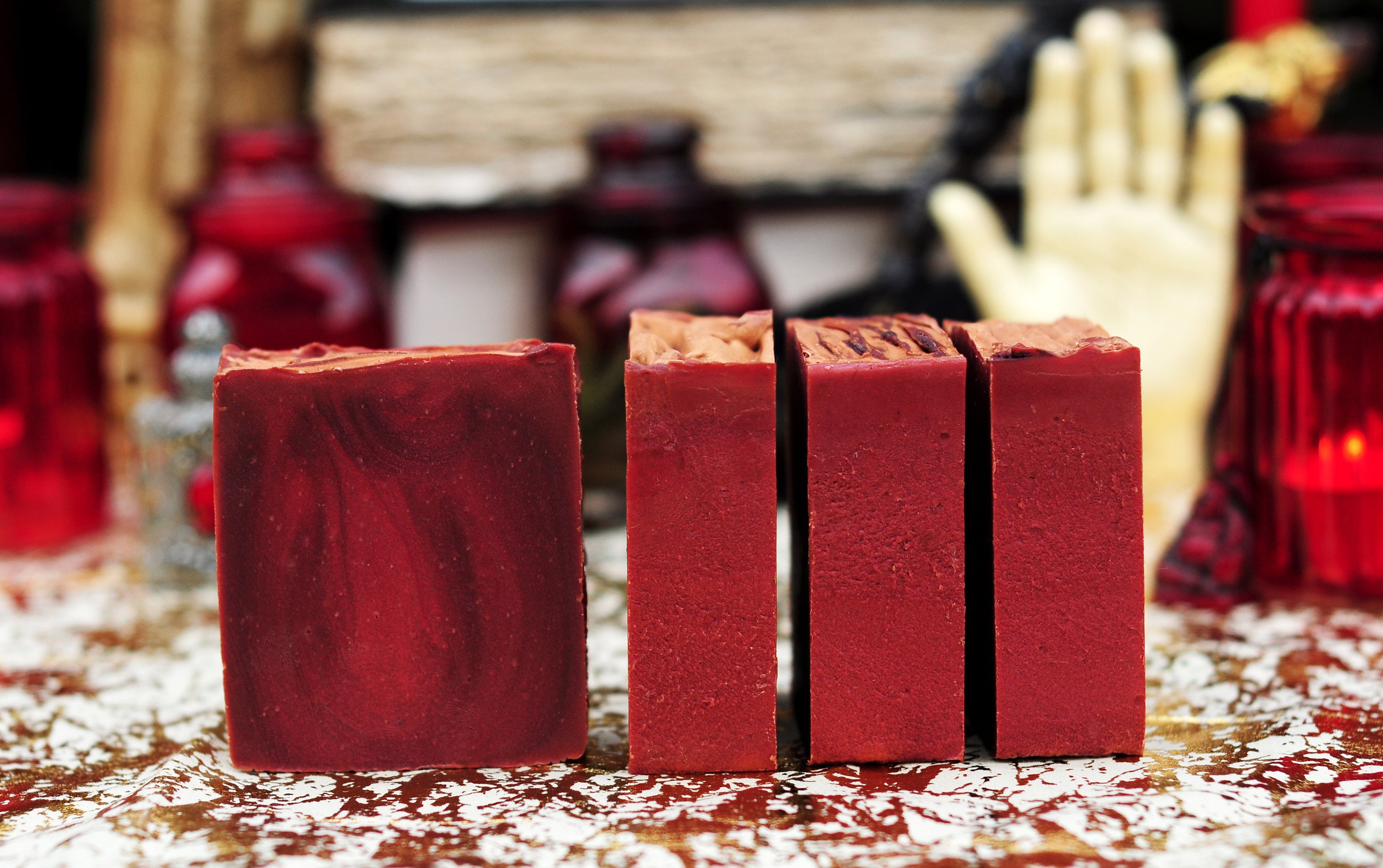 Dragons Blood - Bath Bar Soap, Natural Vegan Skincare. Palm-free Spa ...