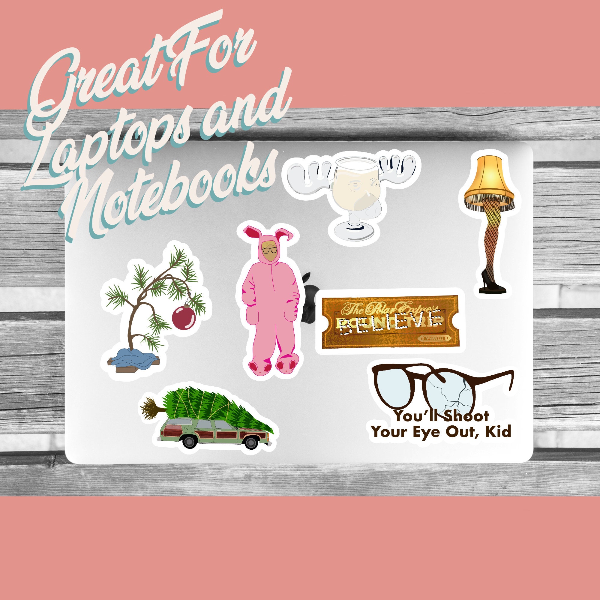 Christmas Movie Sticker Pack A Christmas Story Charlie | Etsy