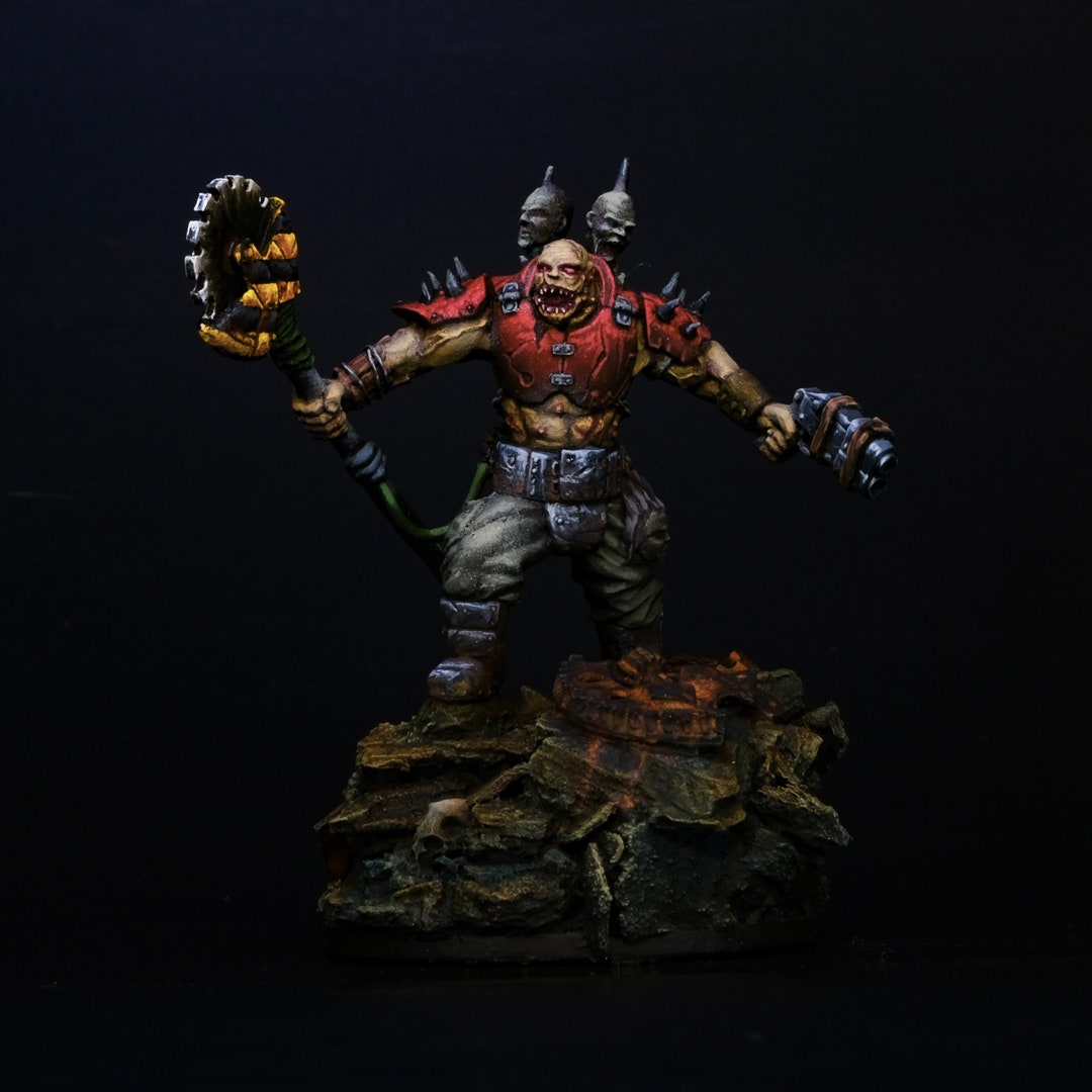 Mutant With Saw Nad Pistol: Professionally Painted Miniature - Etsy