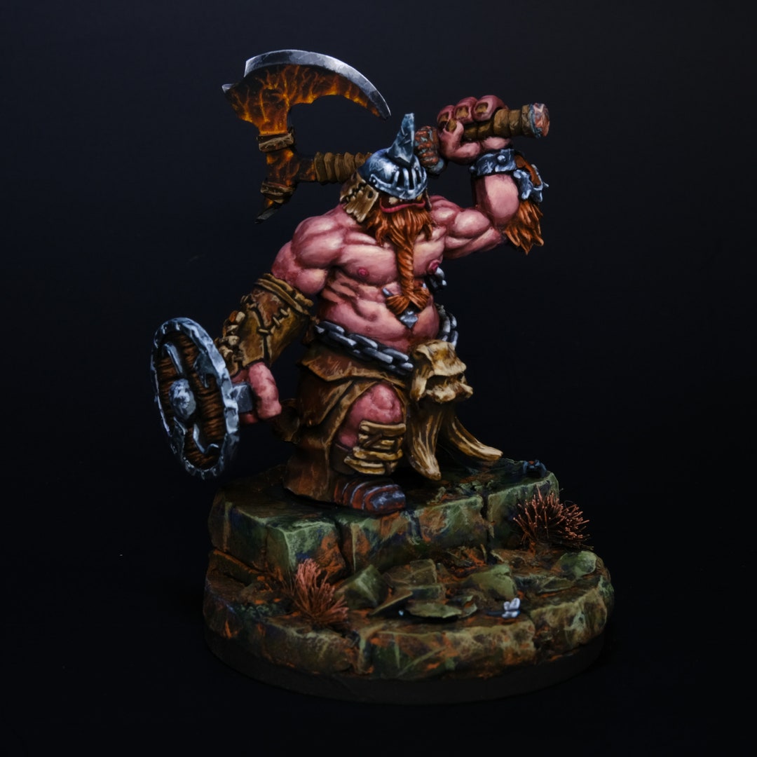 Ogre Warrior: Professionally Painted Miniature - Etsy