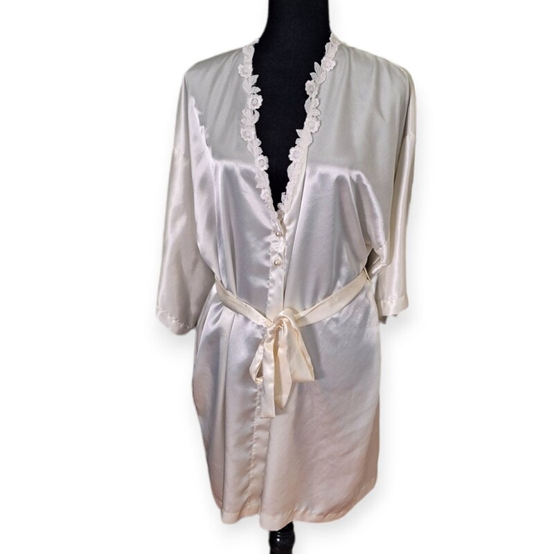 Floral Satin Robe - Etsy