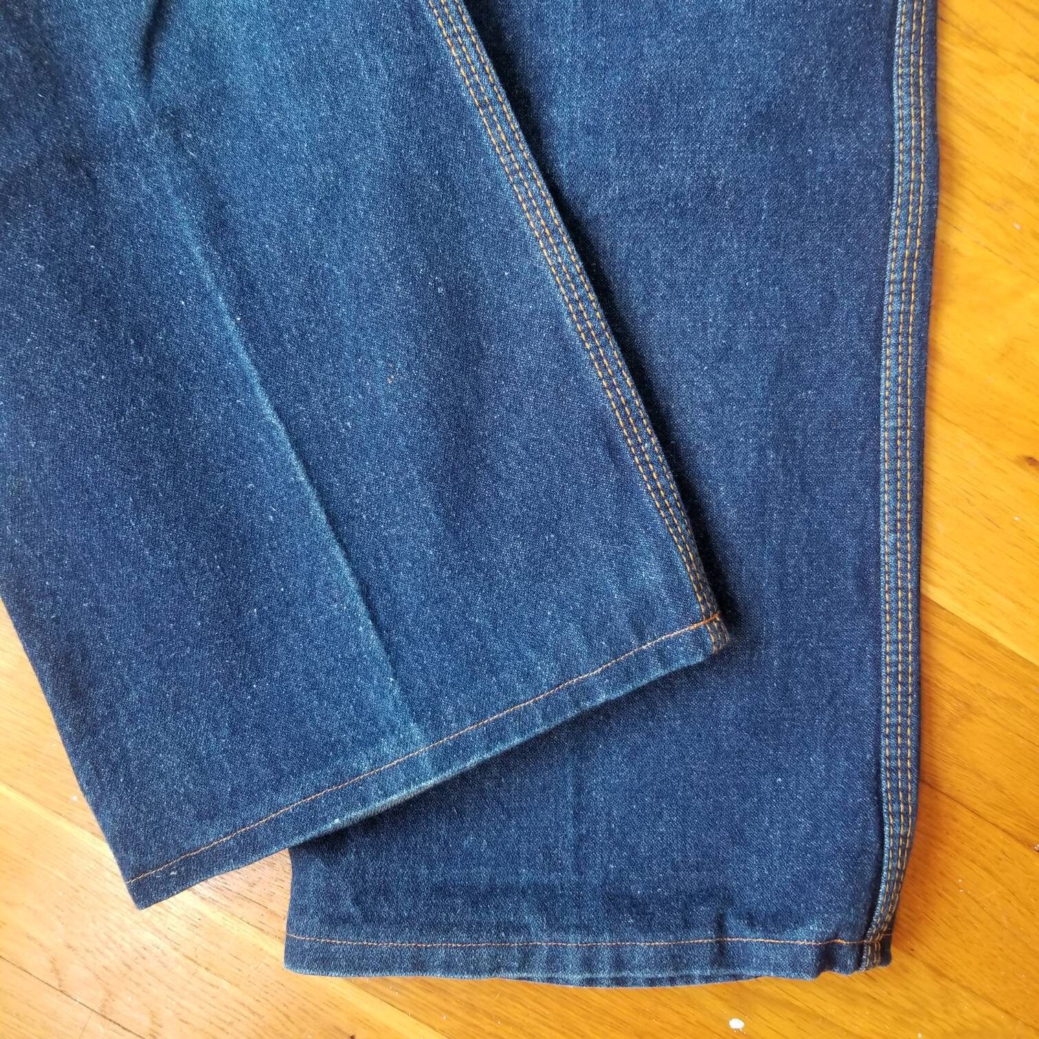 Vintage 70s/80s Gap Jeans, Straight Leg, Dark Wash, All Cotton Denim ...