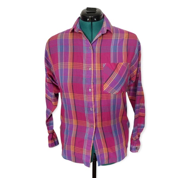80s Plaid Shirt - Etsy