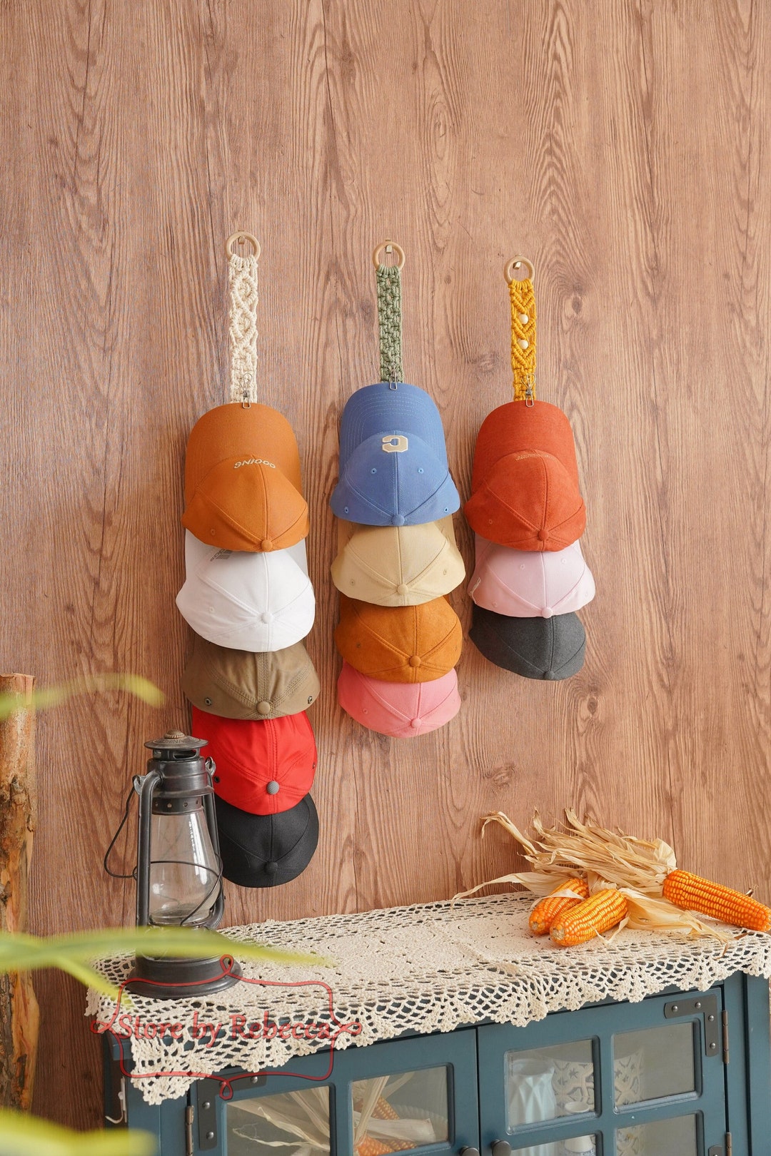 cap-rack-macrame-cap-display-baseball-cap-holder-gifts-for-etsy