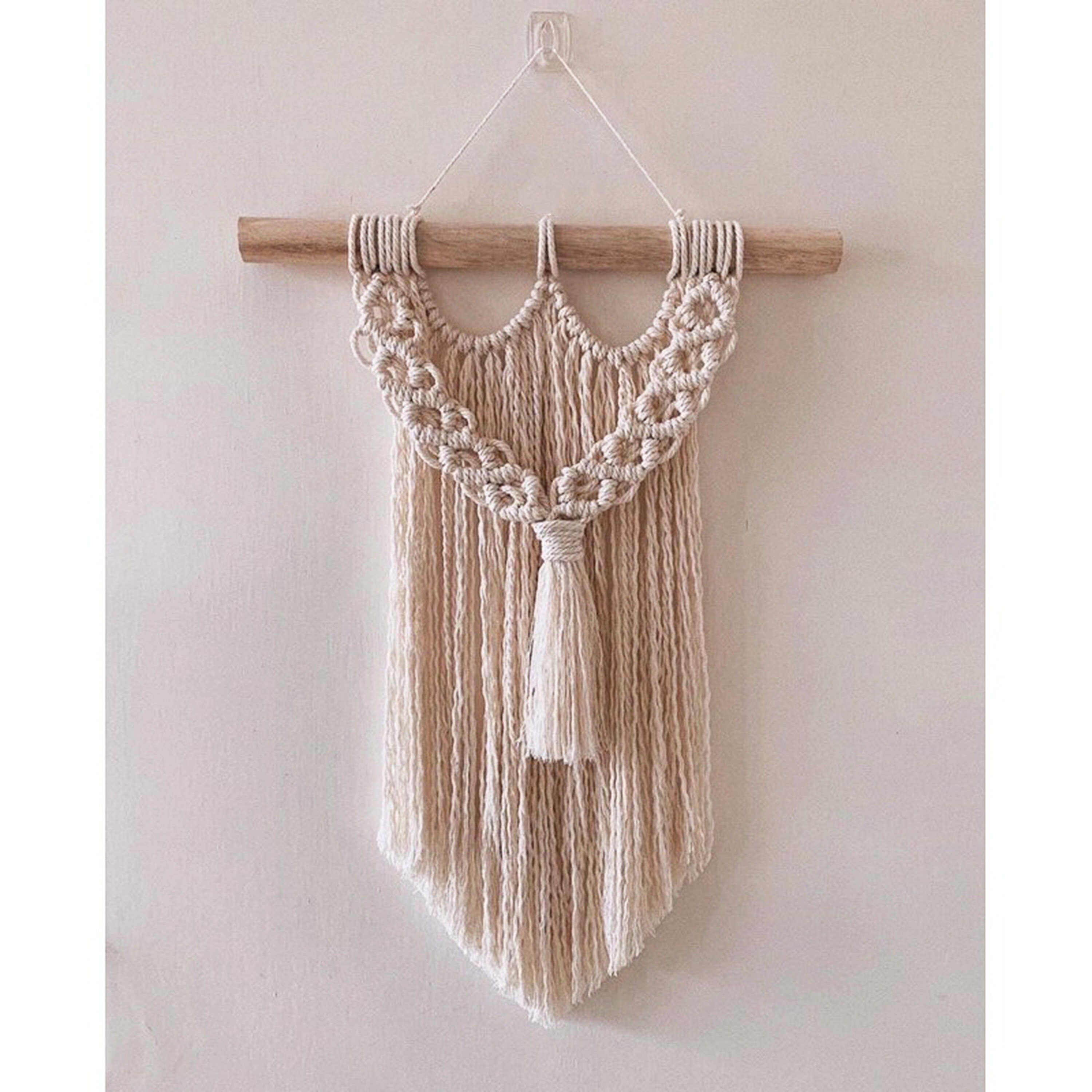 Macrame Art & Collectibles boho decor Small macrame wall hanging wall ...