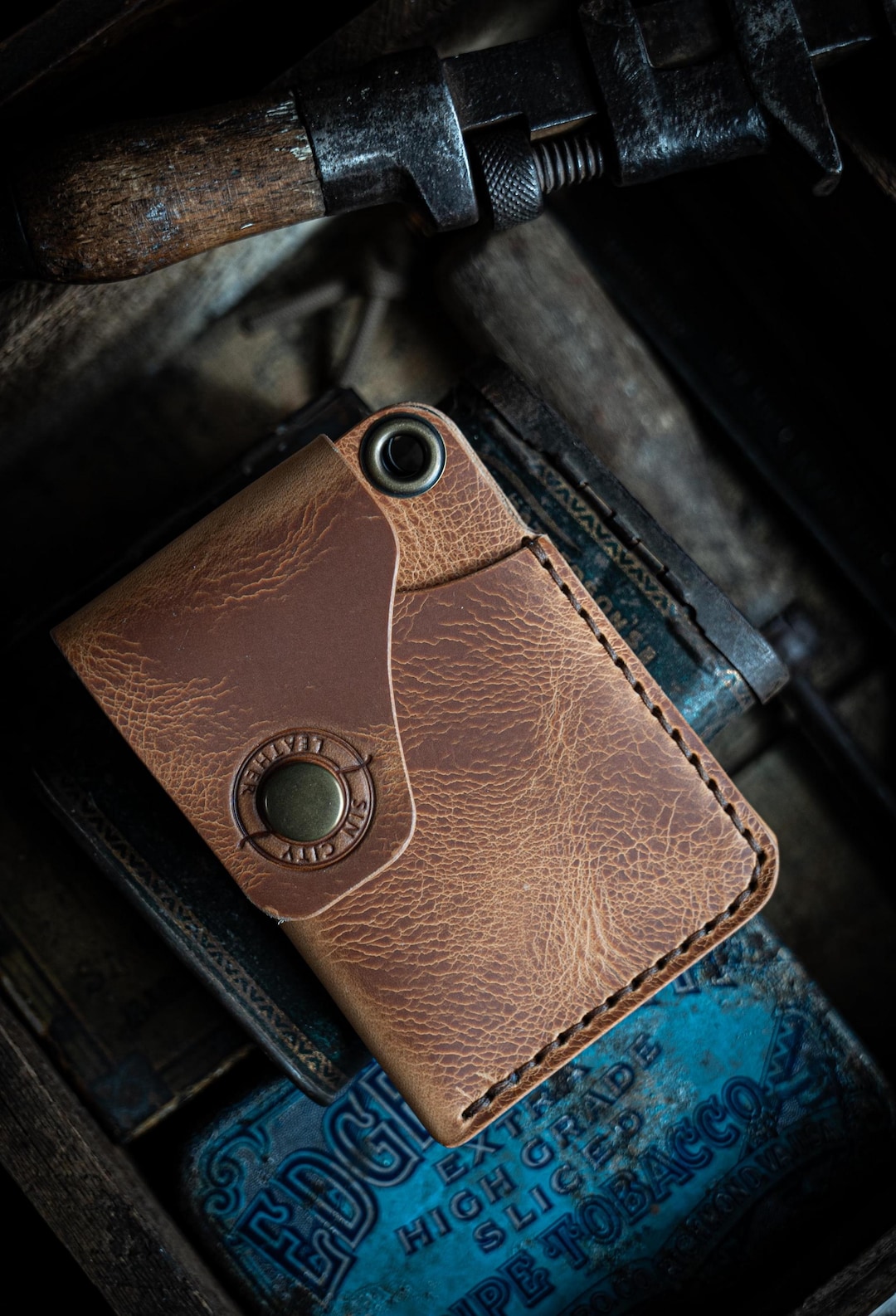 The Nomad/ Hand Crafted Wallet, Handmade Leather Accessory, Artisan ...
