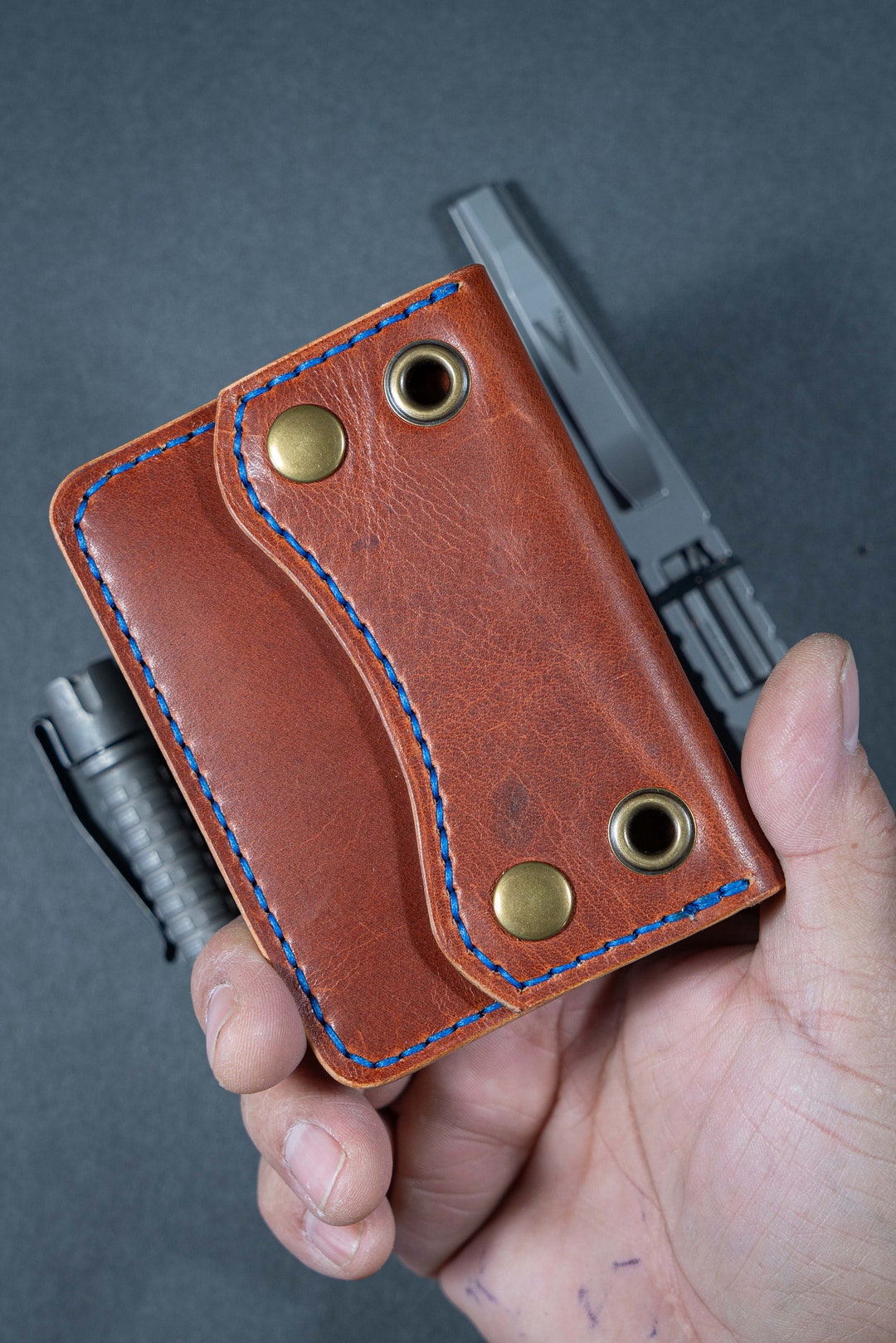 The Gotham. Rugged Wallet, Edc Wallet, Biker Wallet - Etsy