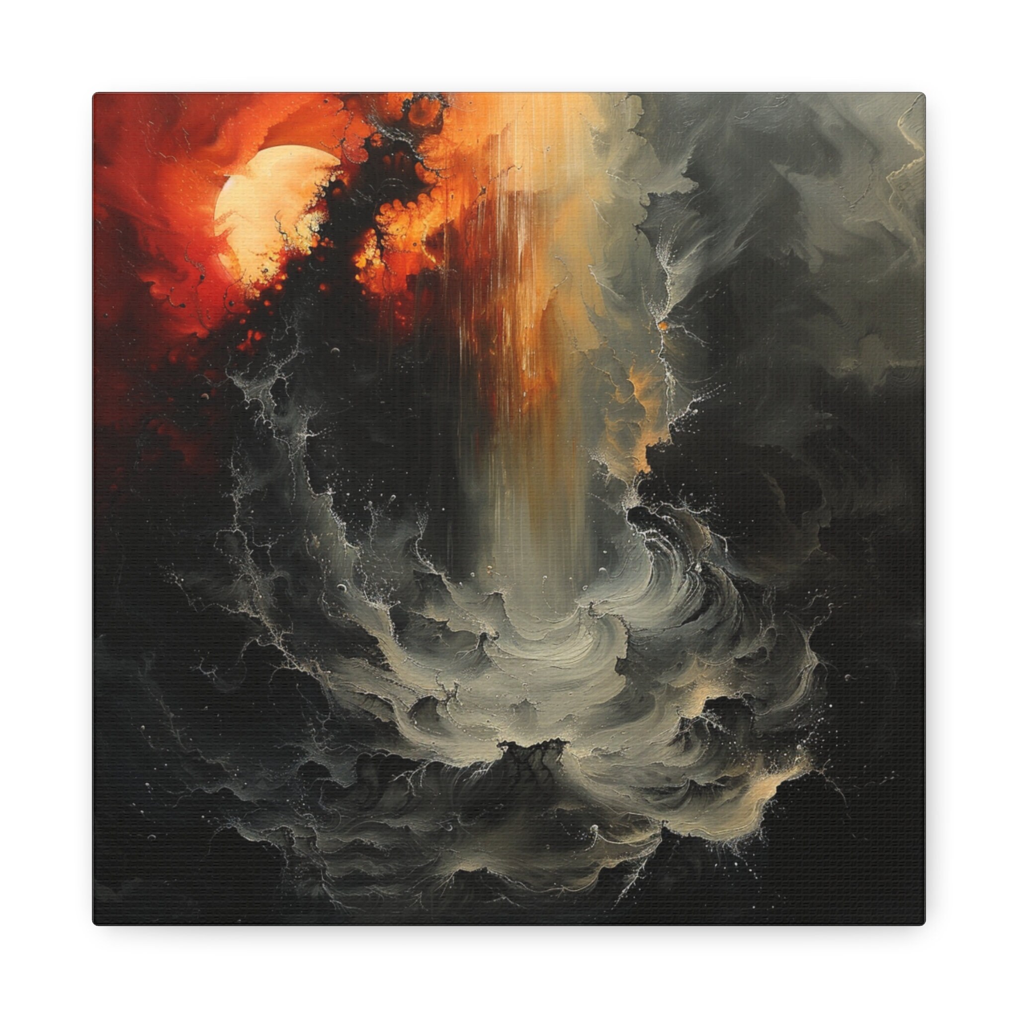 Creation Genesis Wall Art, Matte Canvas, Stretched, 1.25 Bleed-mirrored ...