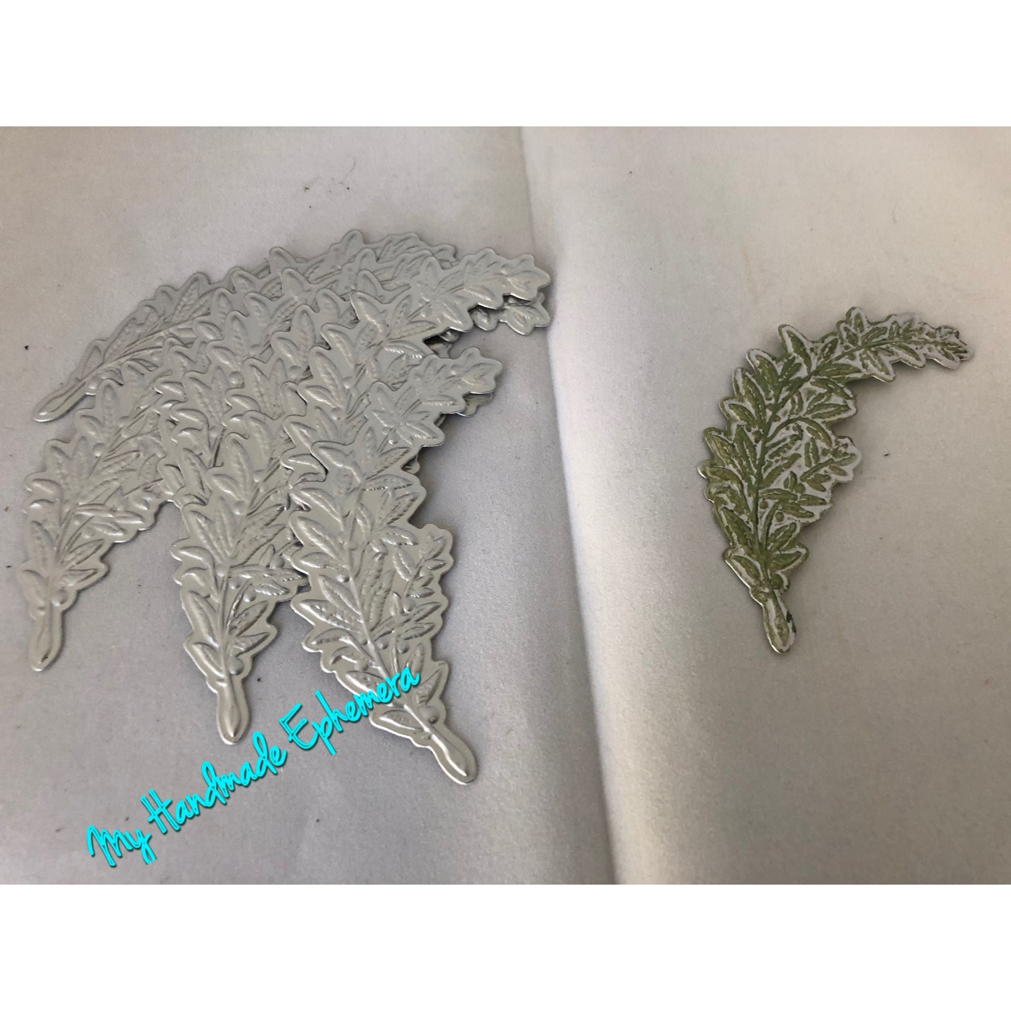 3D Embossed Laurel. Theme: Floral/botanical. Size Overall 4 X 2 Inches ...