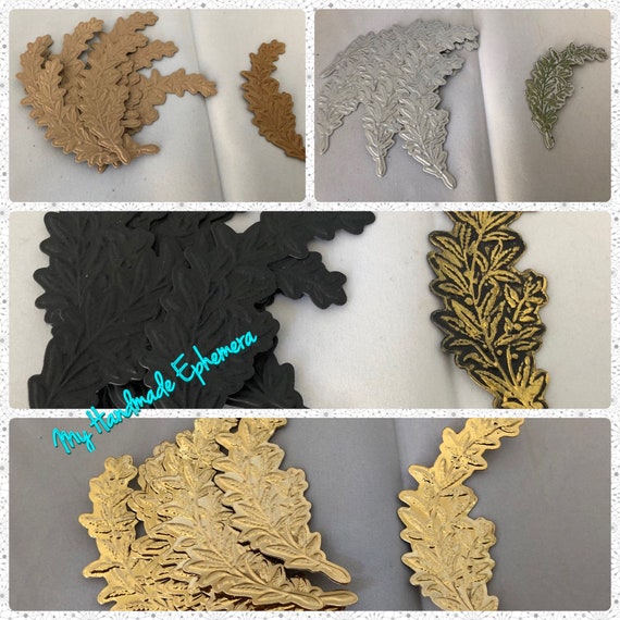 3D Embossed Laurel. Theme: Floral/botanical. Size Overall 4 X | Etsy