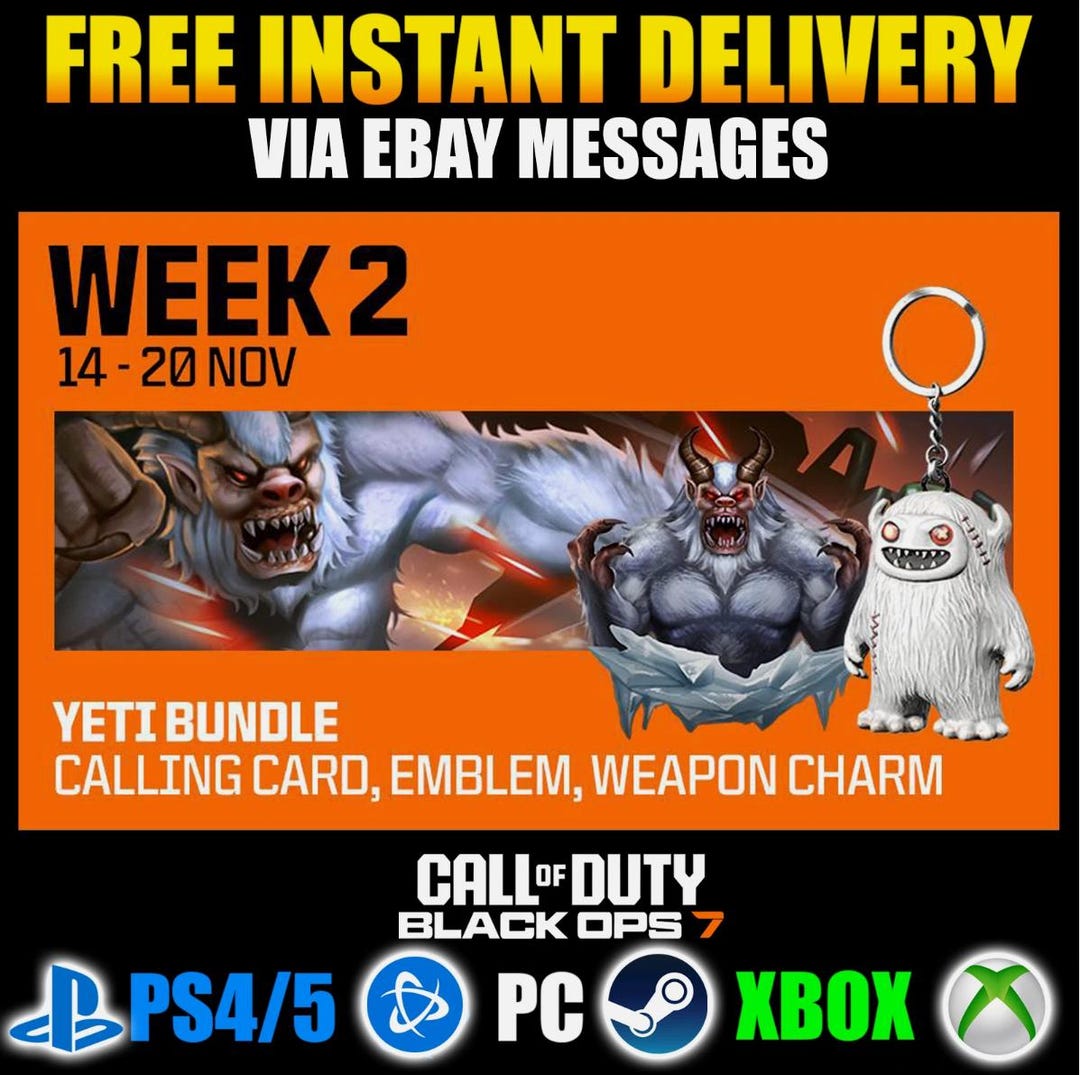 Call of Duty Black Ops 7 - Yeti Bundle UK Exclusive ( Region Free ) - Etsy