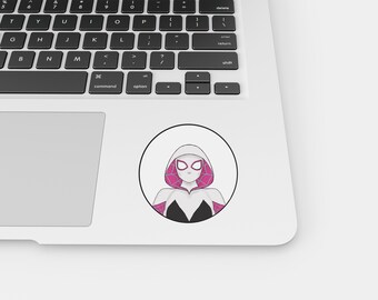 Earth 65 - Spiderverse Inspired Gwen Stacy Vinyl Sticker - Etsy