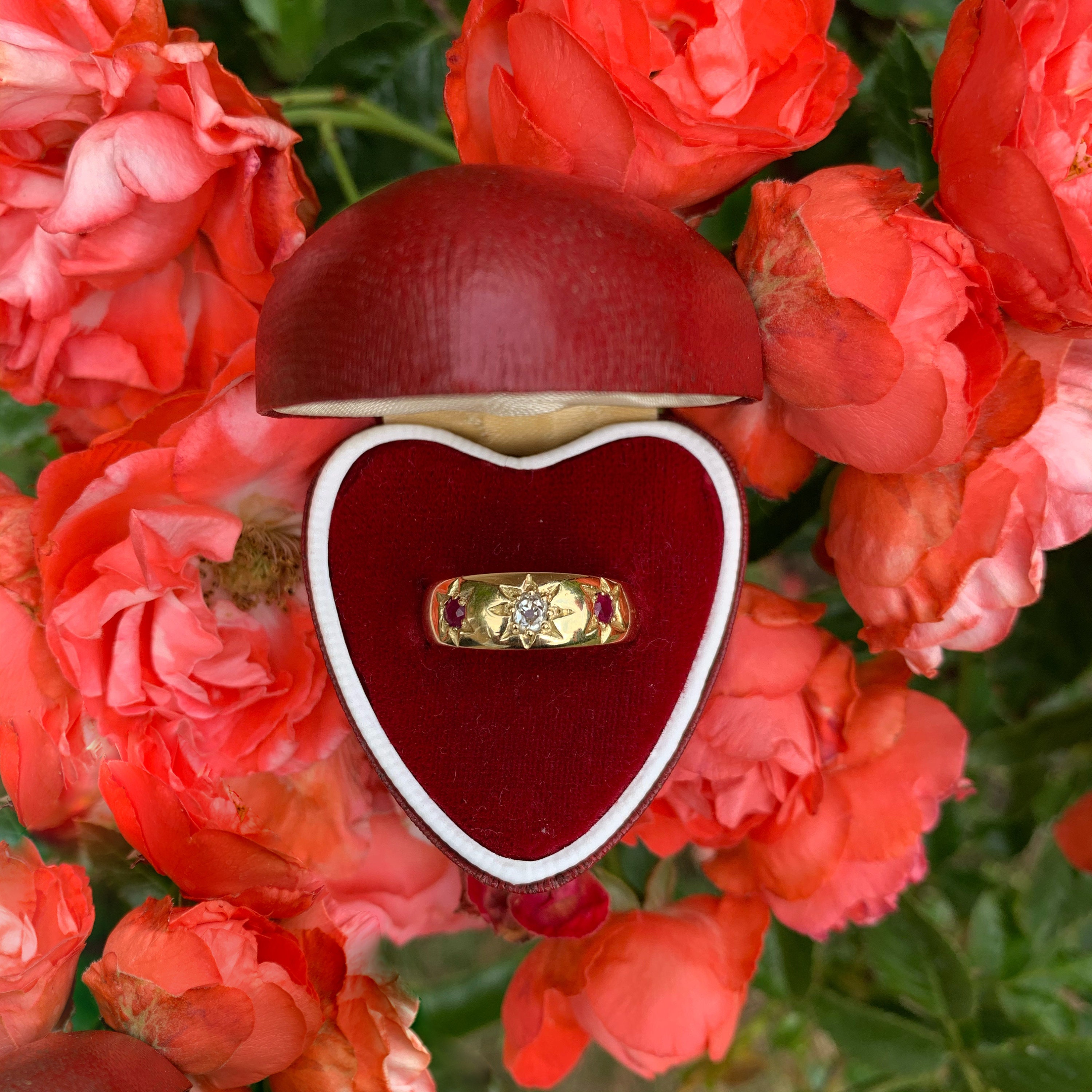 Gypsy Ring, 18ct Gold - Etsy