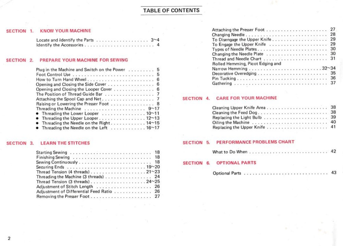 Original Janome My-lock 134D Series Overlock. - Instant PDF Download ...