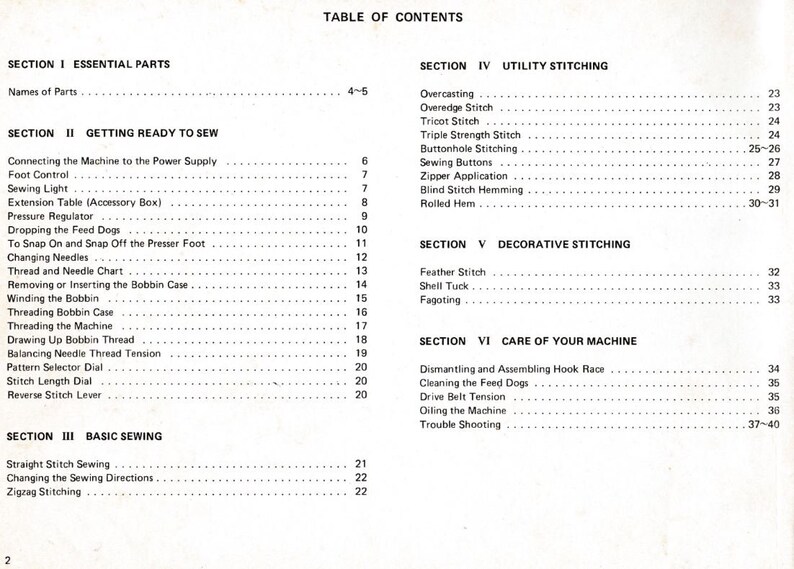 Original Janome 360, 361 Instruction/user/operation Manual. Instant PDF ...