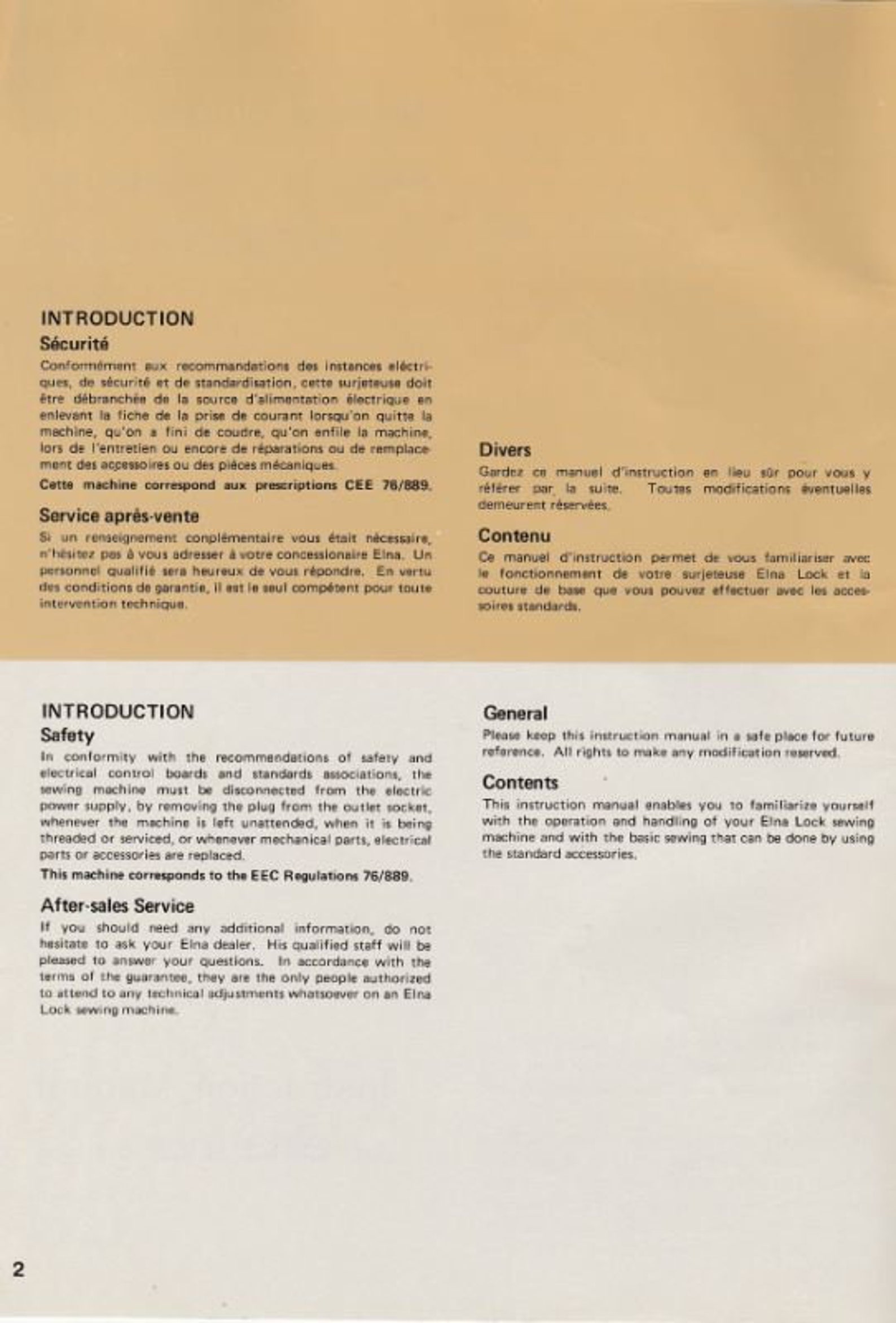 Elna L-5D Overlocker Sewing Machine User Manual (PDF) - Etsy