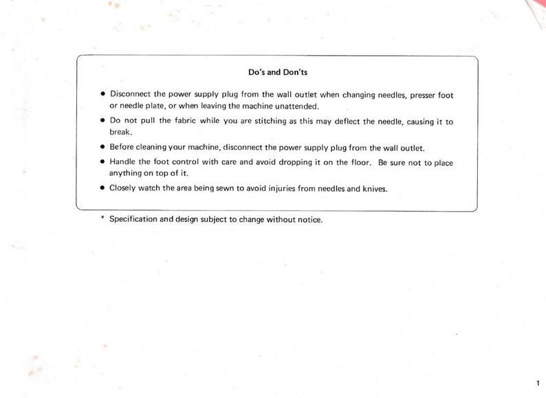 Original Janome My-lock 134D Series Overlock. - Instant PDF Download ...