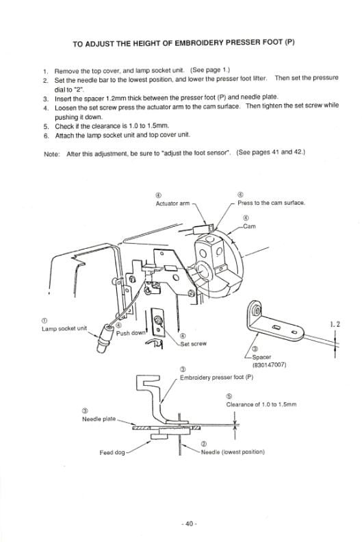 Janome Memory Craft 8000 Original Service Manual Instant PDF Download ...